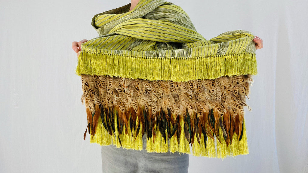 Purepecha Feather Shawl Rebozo